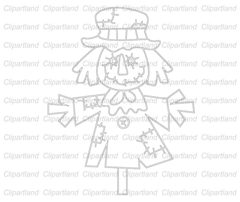 INSTANT Download. Scarecrow Cut Files and Clip Art. Personal and ...
