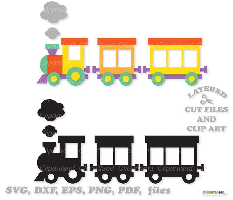 INSTANT Download. Toy Train Silhouette Svg Cut File and Clip - Etsy