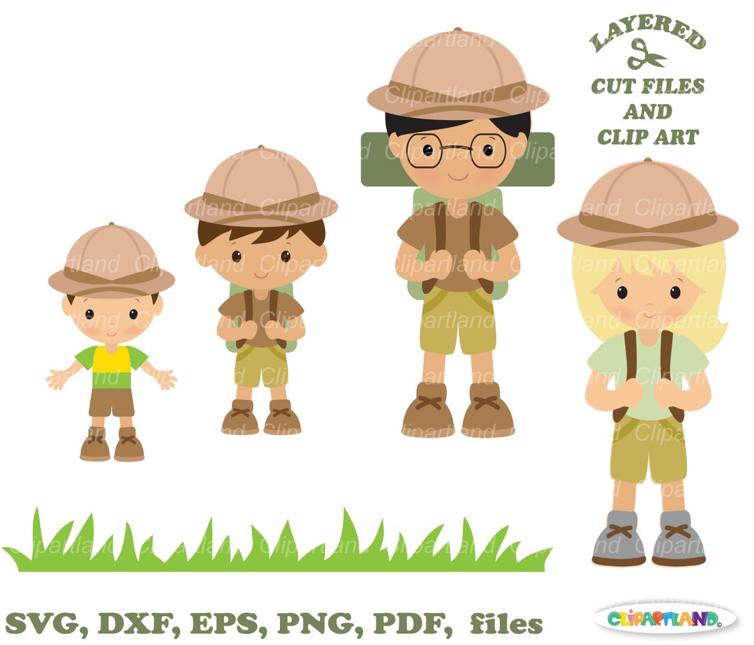 INSTANT Download. Family. Cute Explorers Cut Files and Clip Art. Safari ...