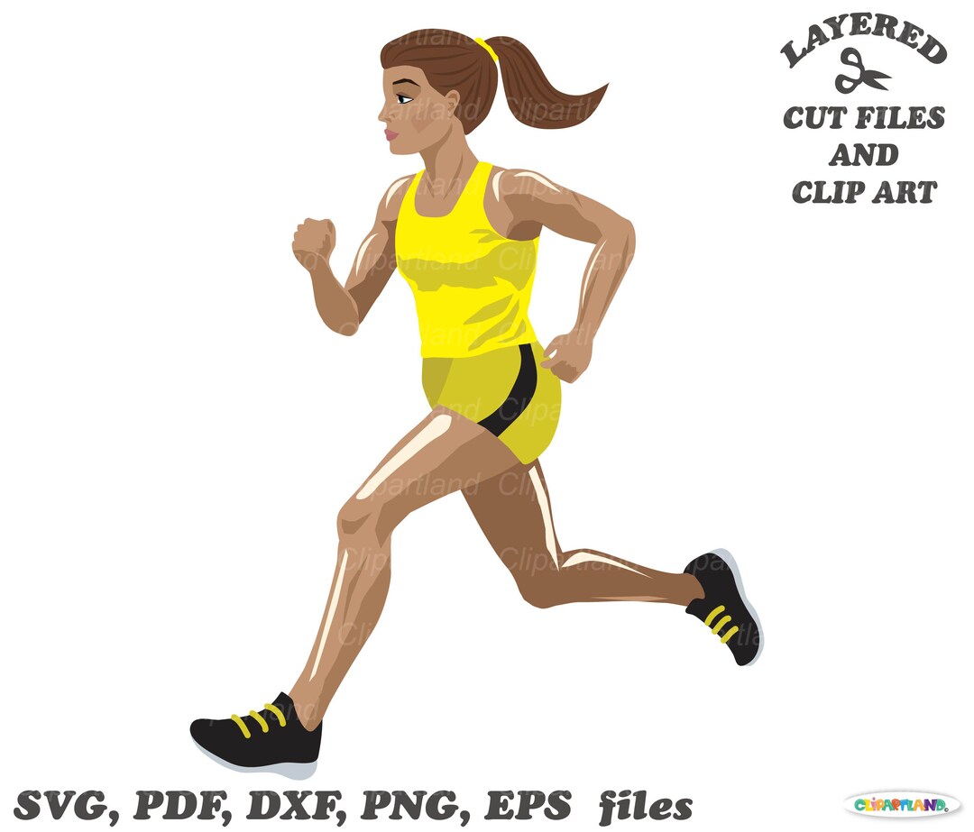 INSTANT Download. Runner Girl Svg Cut File. Personal and Commercial Use ...