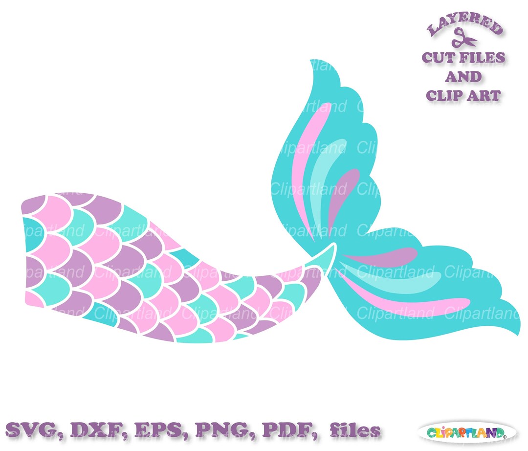 INSTANT Download. Mermaid Tail Cut Files and Clip Art. Commercial ...