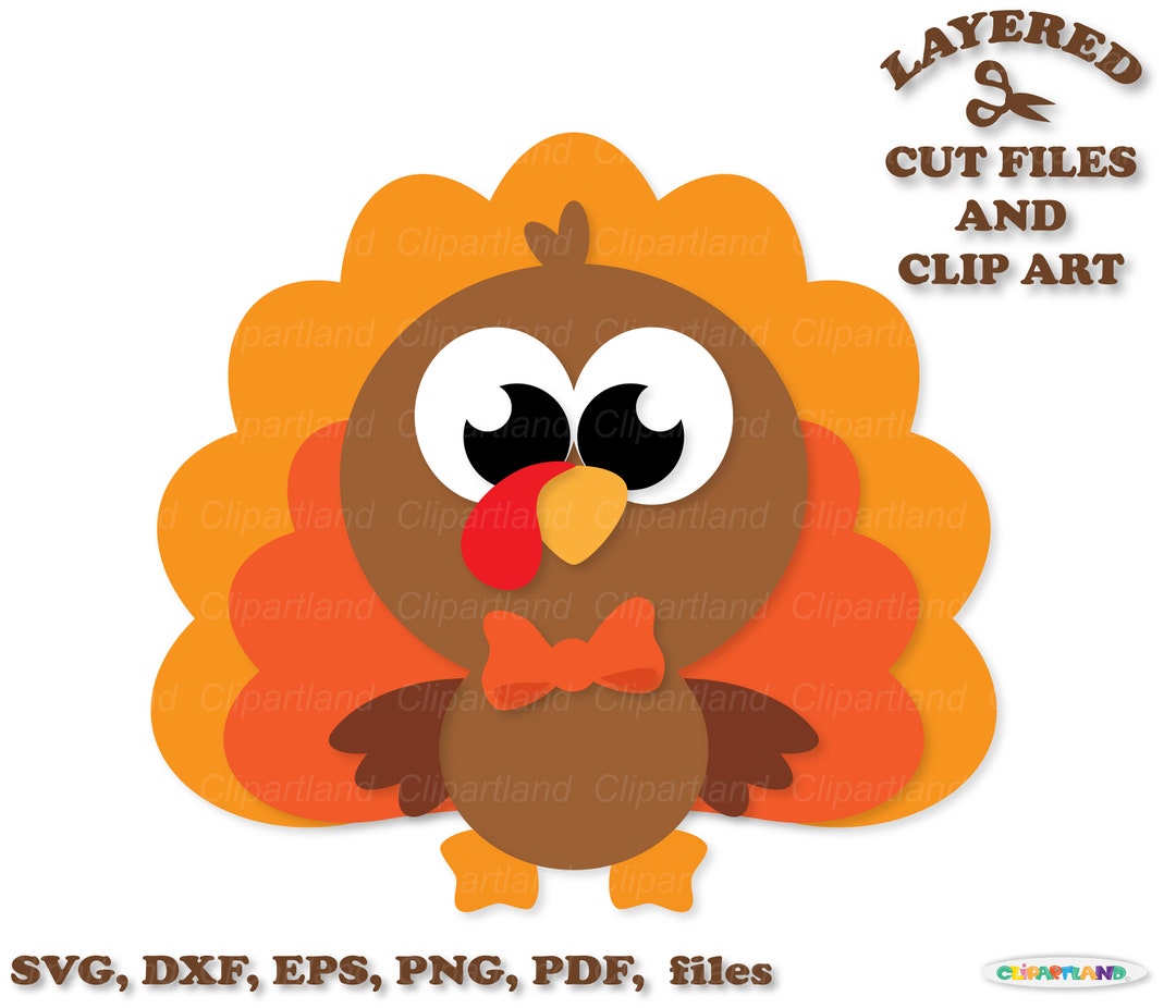 INSTANT Download. Cute Little Turkey Svg Cut File and Clip Art ...