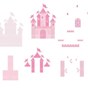 INSTANT Download. Princess Castle Birthday Decoration Svg Cut File ...