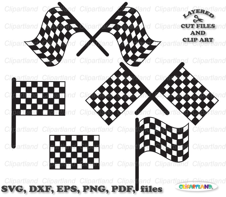 INSTANT Download. Checkered Flag Svg Cut File and Clip Art. - Etsy