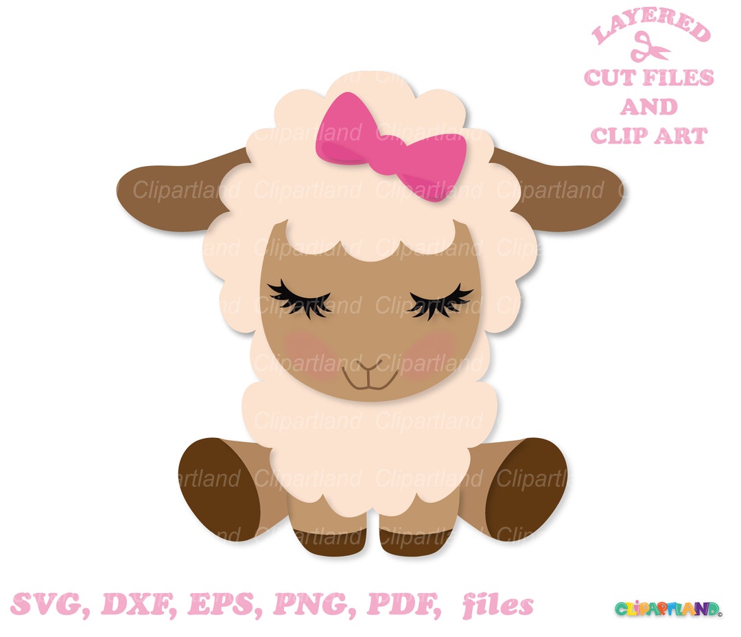 INSTANT Download. Cute Little Sheep Cut Files and Clip Art. Commercial ...