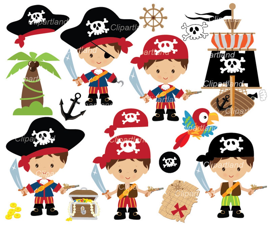 INSTANT DOWNLOAD. Pirate Boy Clipart. Cp_61_pirates_boy. Personal and ...