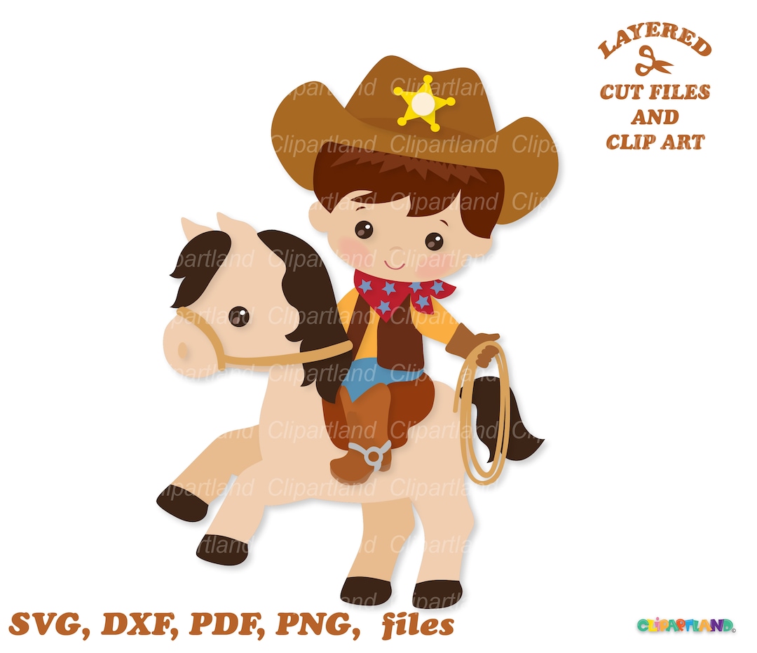 INSTANT Download. Cowboy on a Horse With a Lasso in His Hand Svg Cut ...