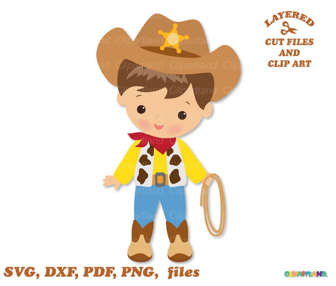 INSTANT Download. Little Cowboy Svg Cut File and Clip Art. Personal and ...