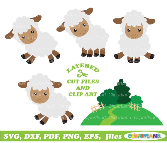 INSTANT Download. Cute Sheep Svg Cut Files and Clip Art. - Etsy