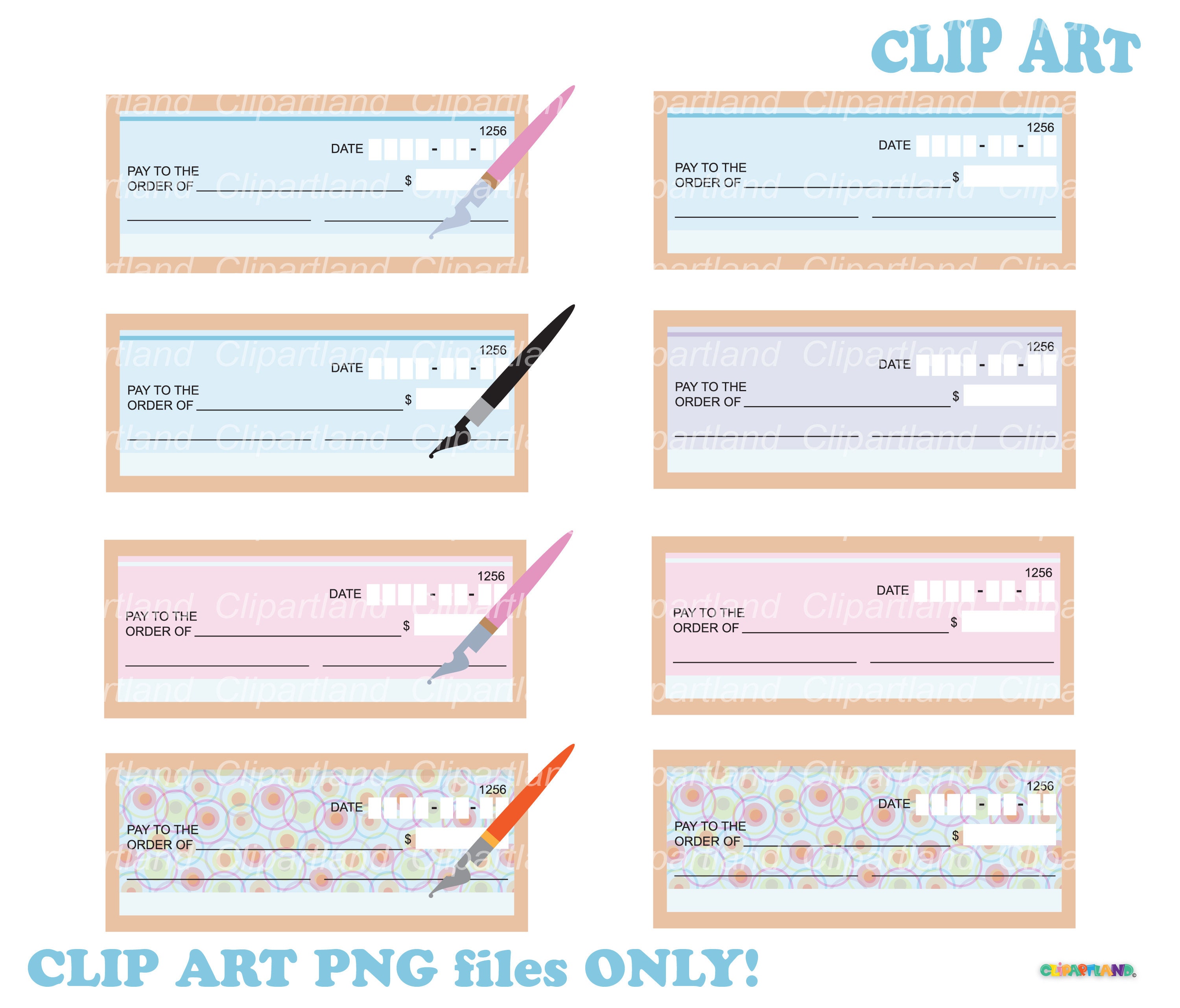 Personal Check Clip Art