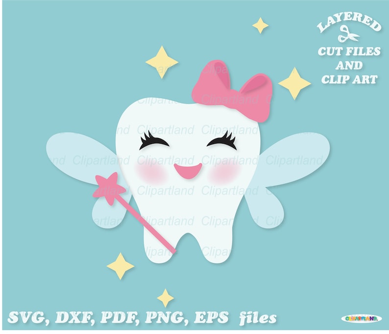 INSTANT Download. Cute Tooth Fairy Cut File and Clip Art Svg. - Etsy