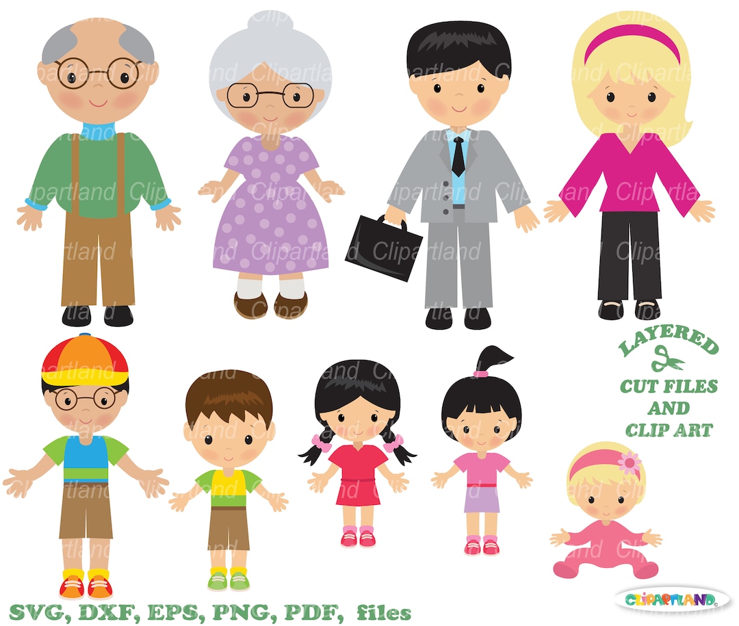 INSTANT Download. Cute Family Svg Cut Files and Clip Art. Personal and ...