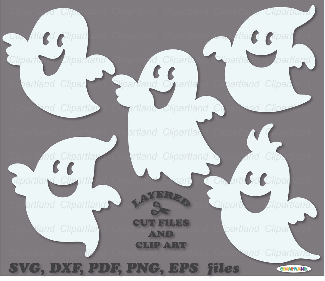 INSTANT Download. Cute Halloween Ghost Svg Cut File and Clip Art ...