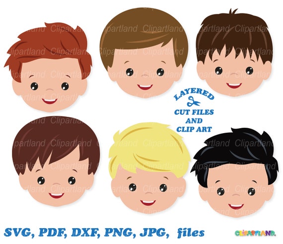 Boy Face Clip Art