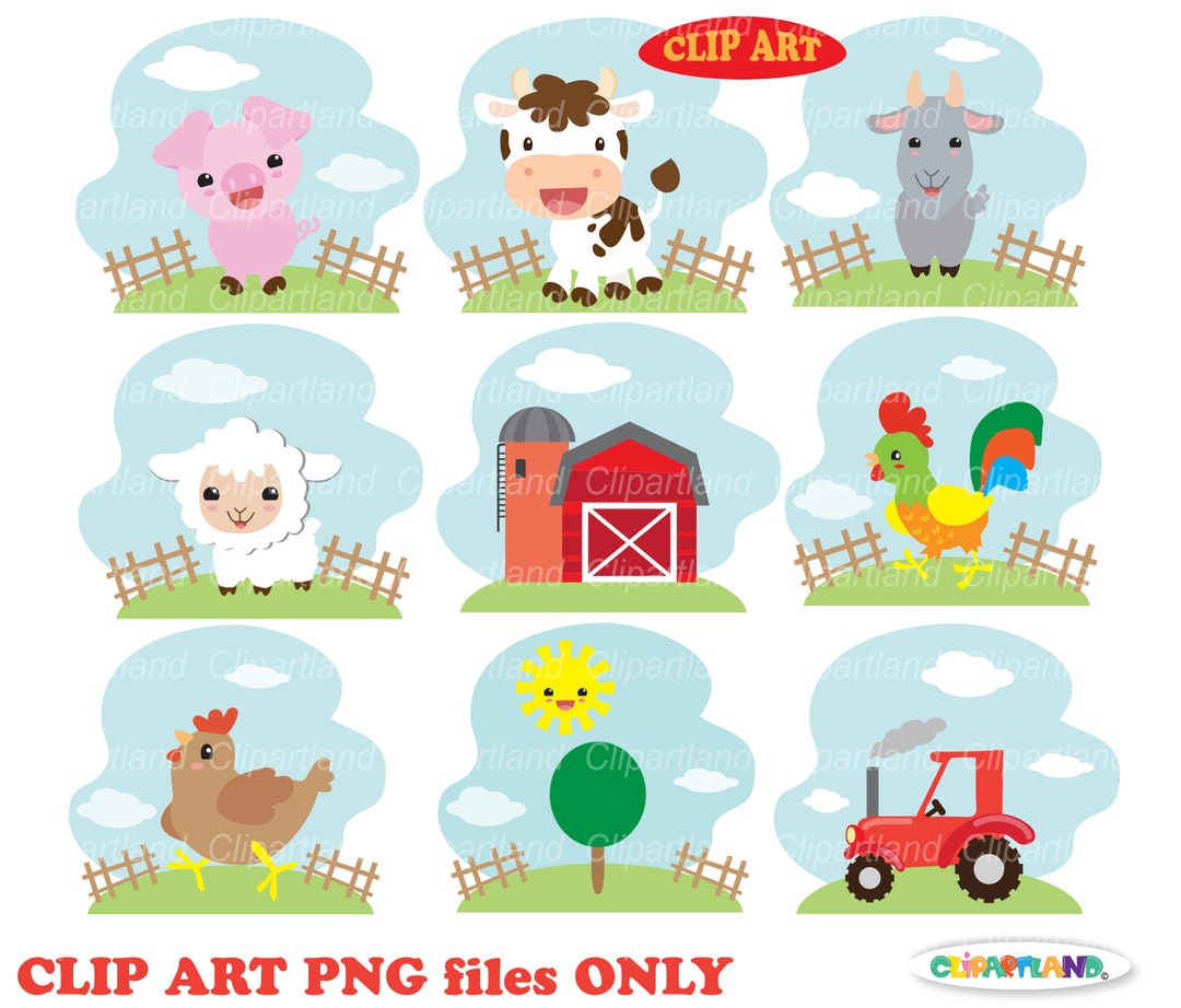 INSTANT Download. Farm Animal Clip Art. Cf_71_farm. Personal and ...