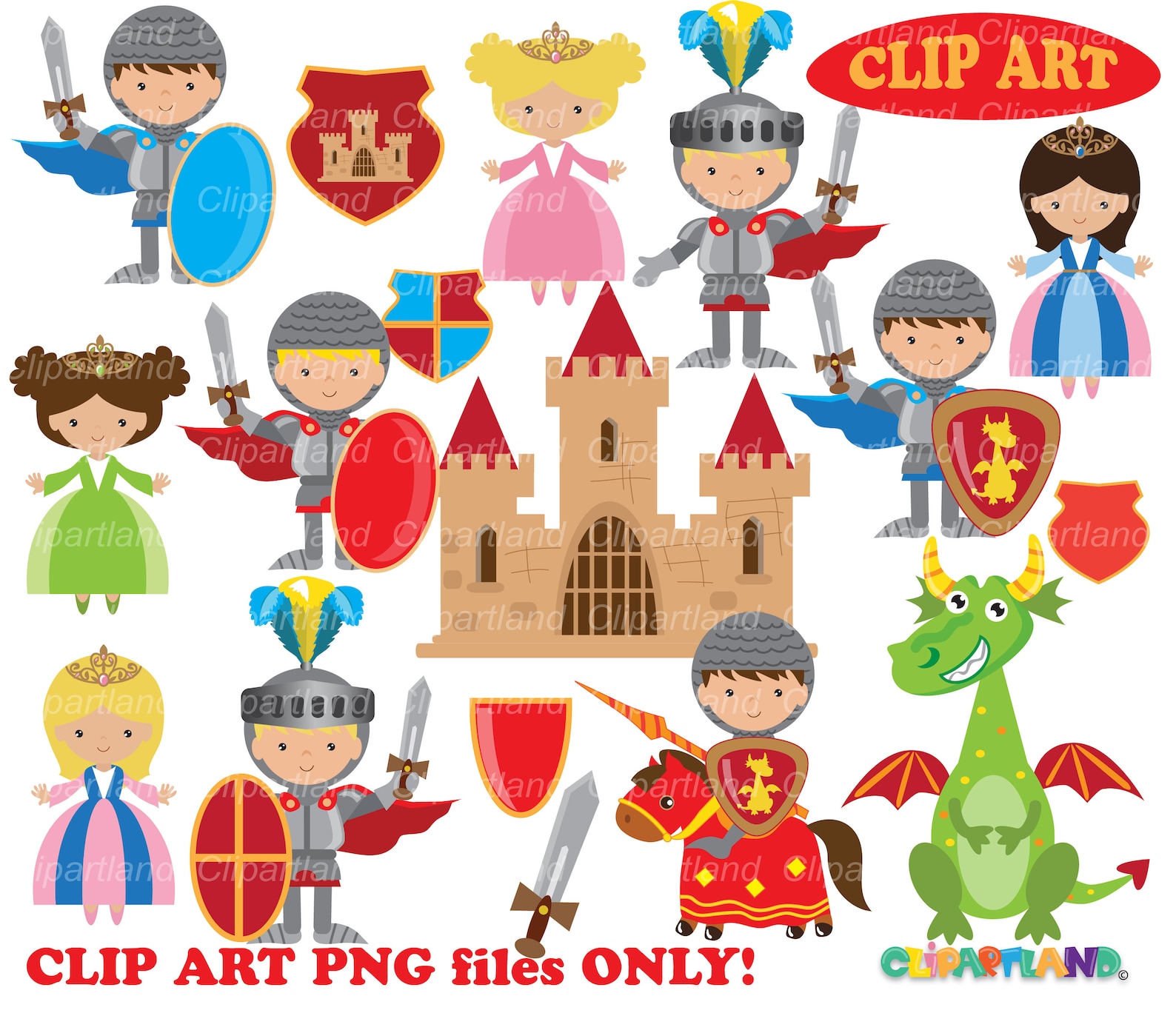 INSTANT Download. Knights Clip Art. Ck_44. Personal and - Etsy