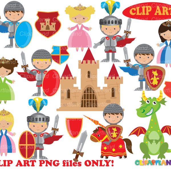 Knights Clipart - Etsy UK