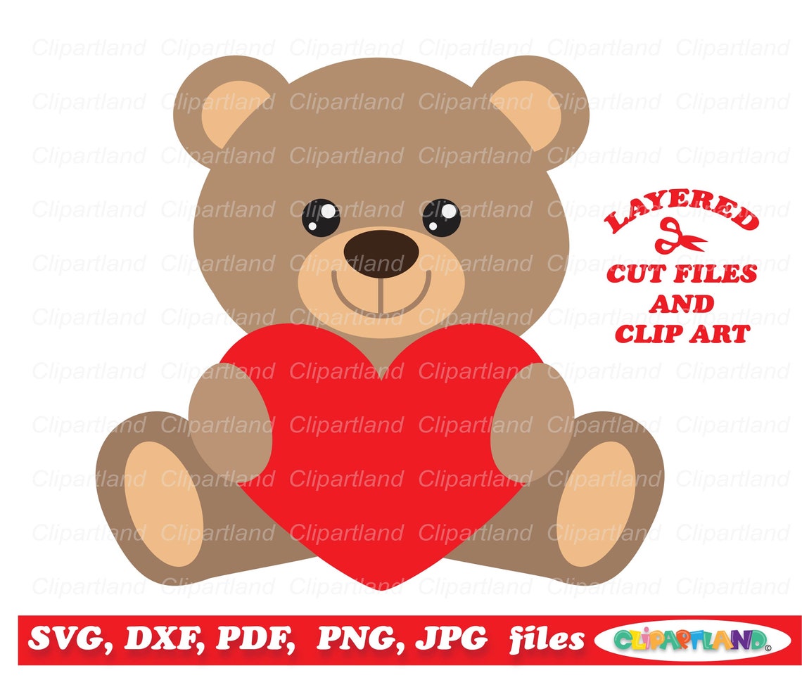 INSTANT Download. Valentine Teddy Bear Svg. Bv_2. Personal and ...