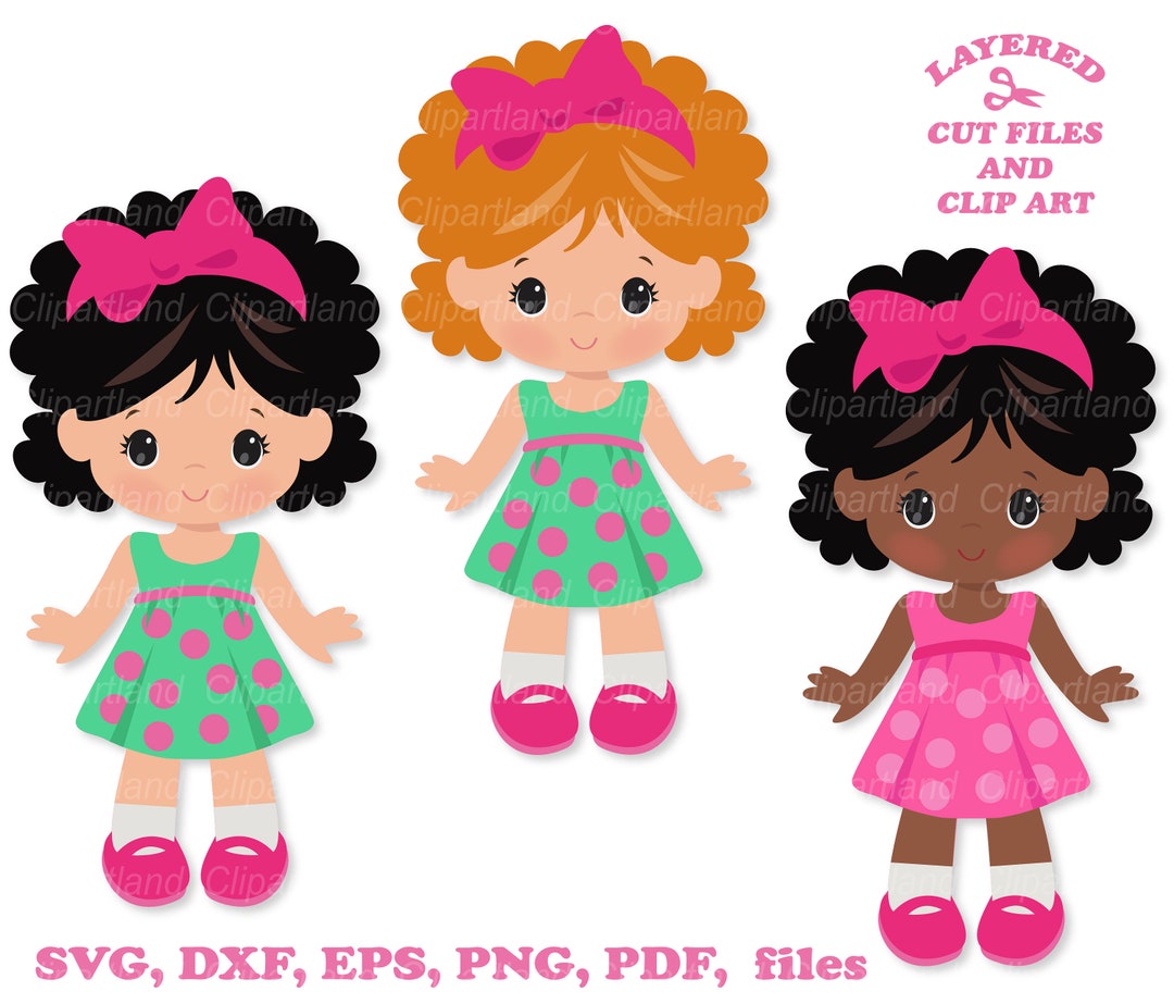 INSTANT Download. Cute Girl Svg Cut Files and Clip Art. Personal and ...