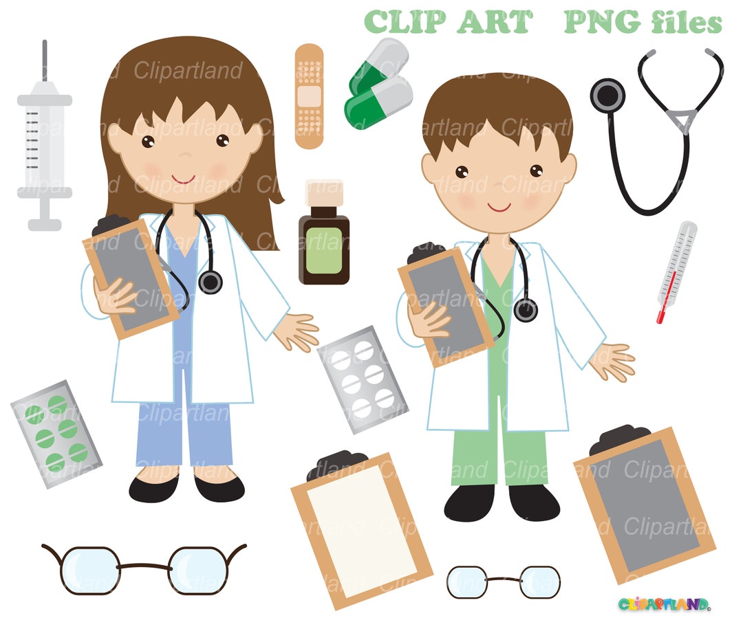 INSTANT DOWNLOAD. Doctor Clip Art. Cd_3 . Personal and Commercial Use ...