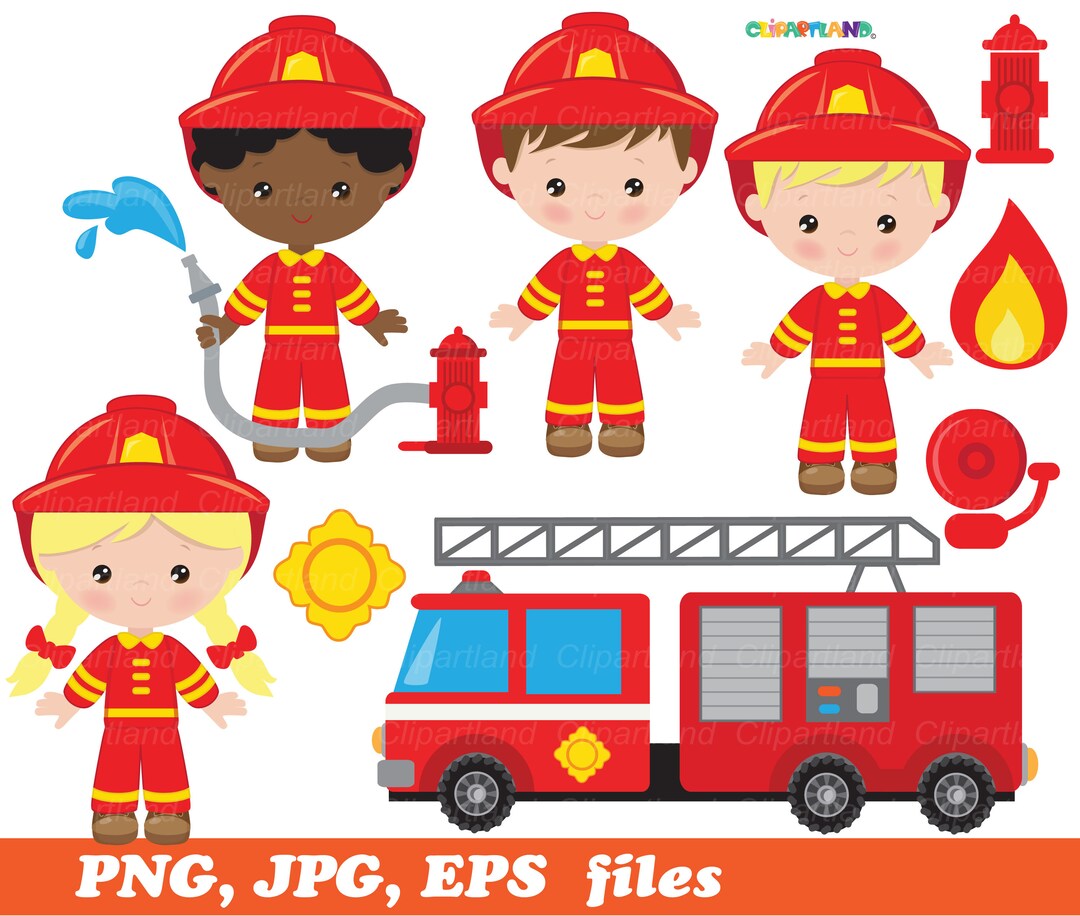 INSTANT Download. Fireman Clip Art. Cf_4. Personal and Commercial Use ...