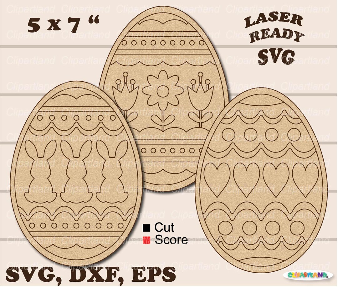 INSTANT Download. SVG Paint Kit. Easter DIY Coloring Easter Eggs Set ...