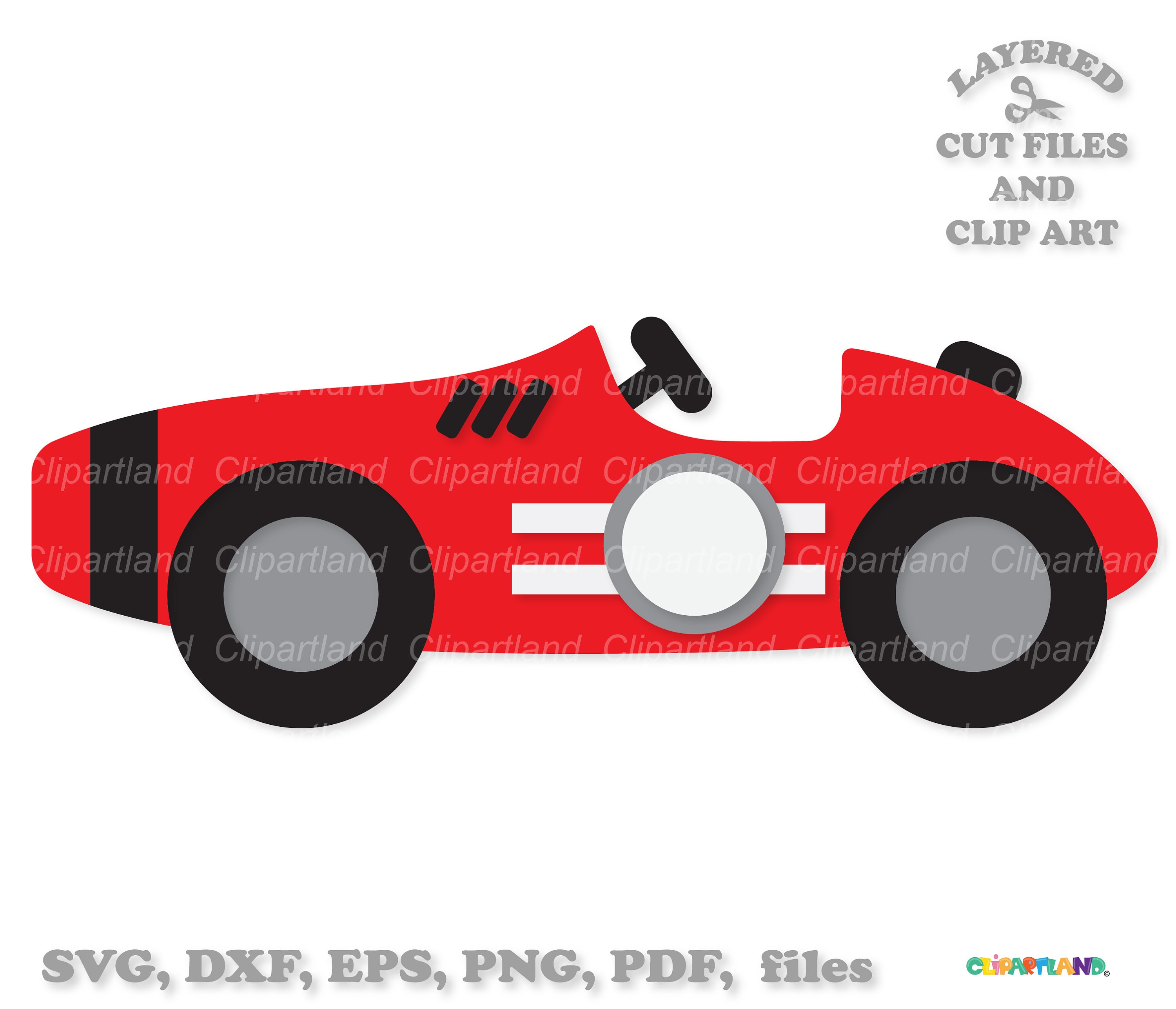 Instant Download Race Car Svg Cut File And Clip Art Personal Etsy