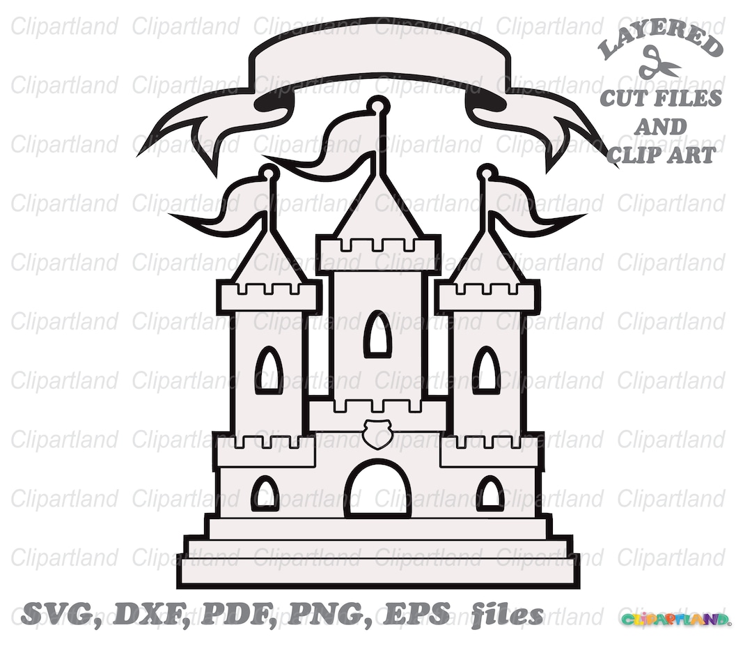 INSTANT Download. Castle Svg Cut File. Commercial License is Included ...