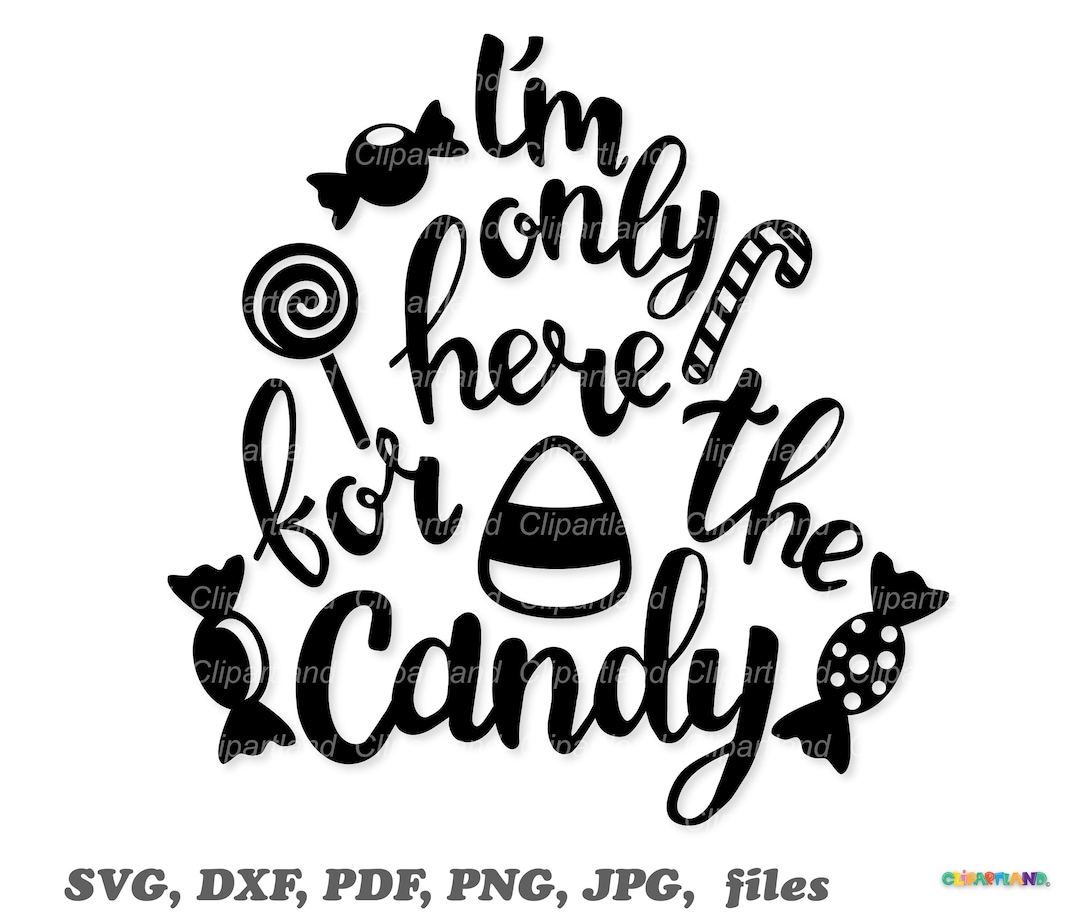 INSTANT Download. Here for the Candy Svg. Halloween Lettering Svg Cut ...