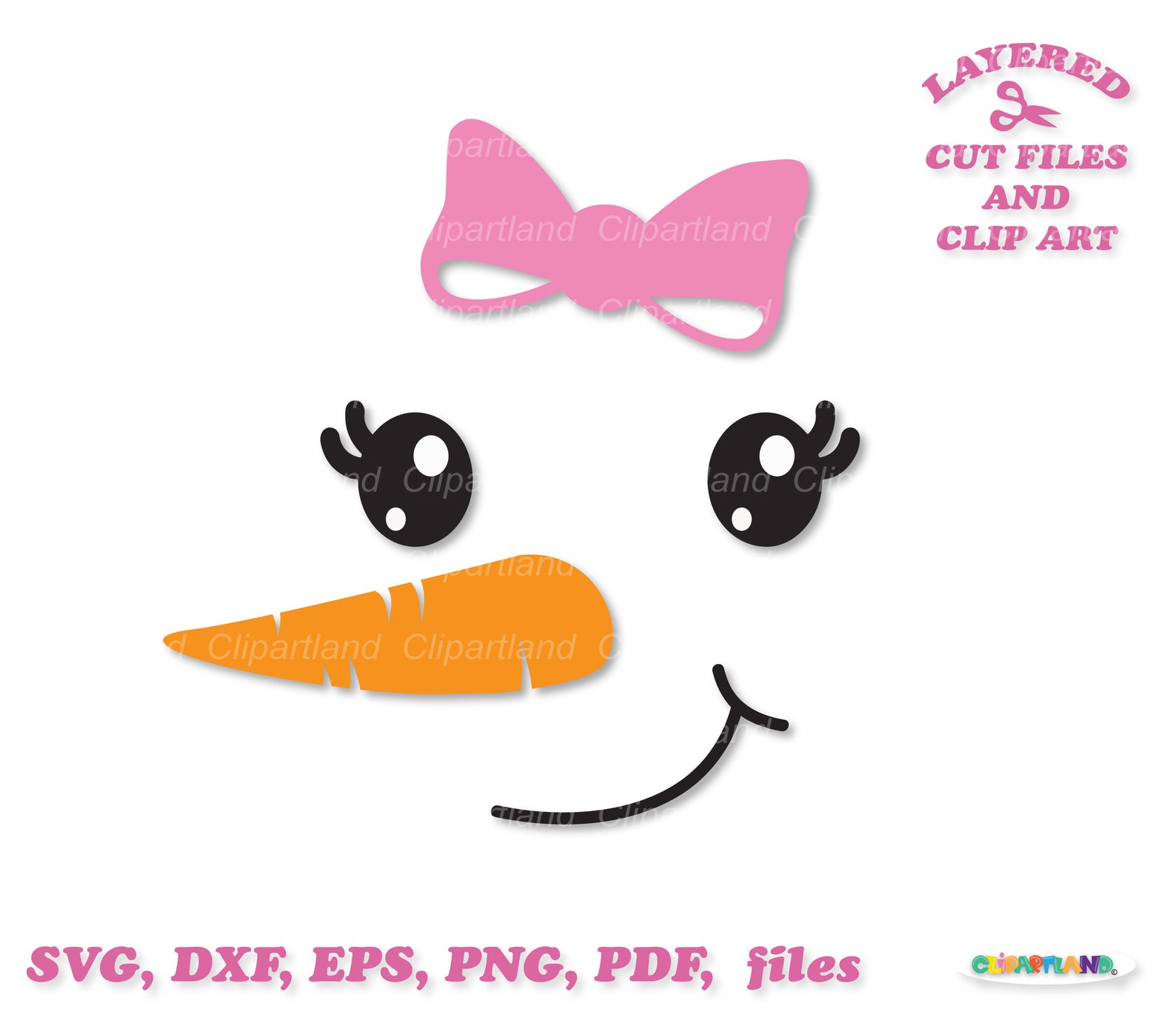 INSTANT Download. Christmas Snowman Girl Face Cut File Svg. - Etsy