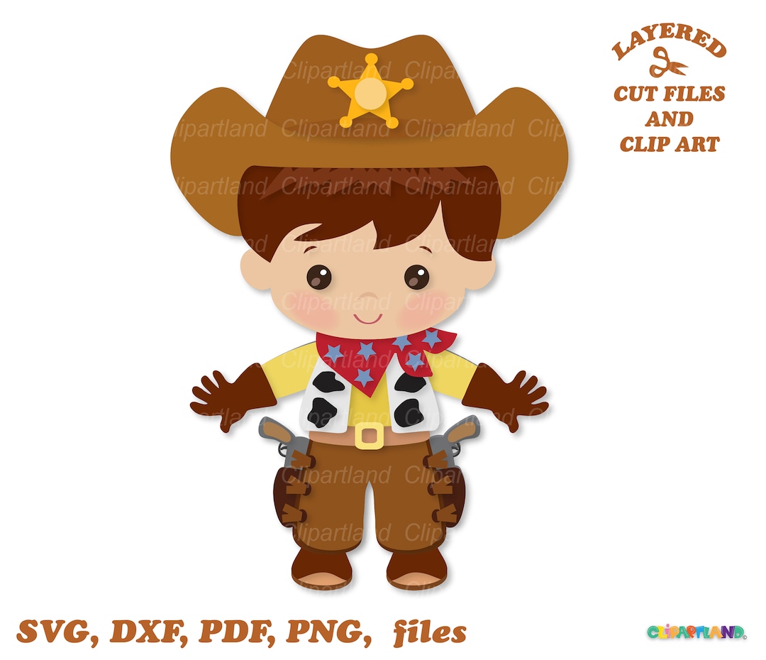 INSTANT Download. Cute Little Cowboy Svg Cut File and Clip Art ...