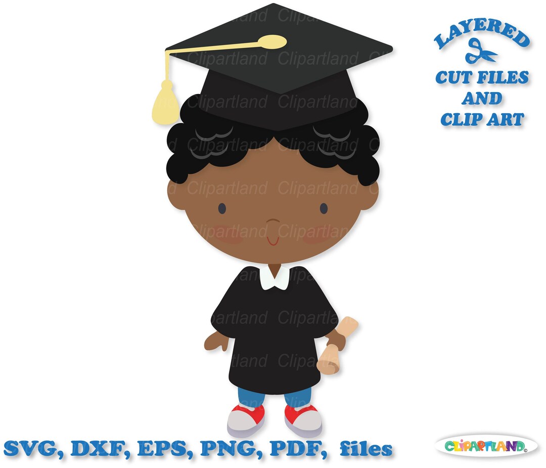 INSTANT Download. Cute Graduation Boy Cut File and Clip Art. Personal ...