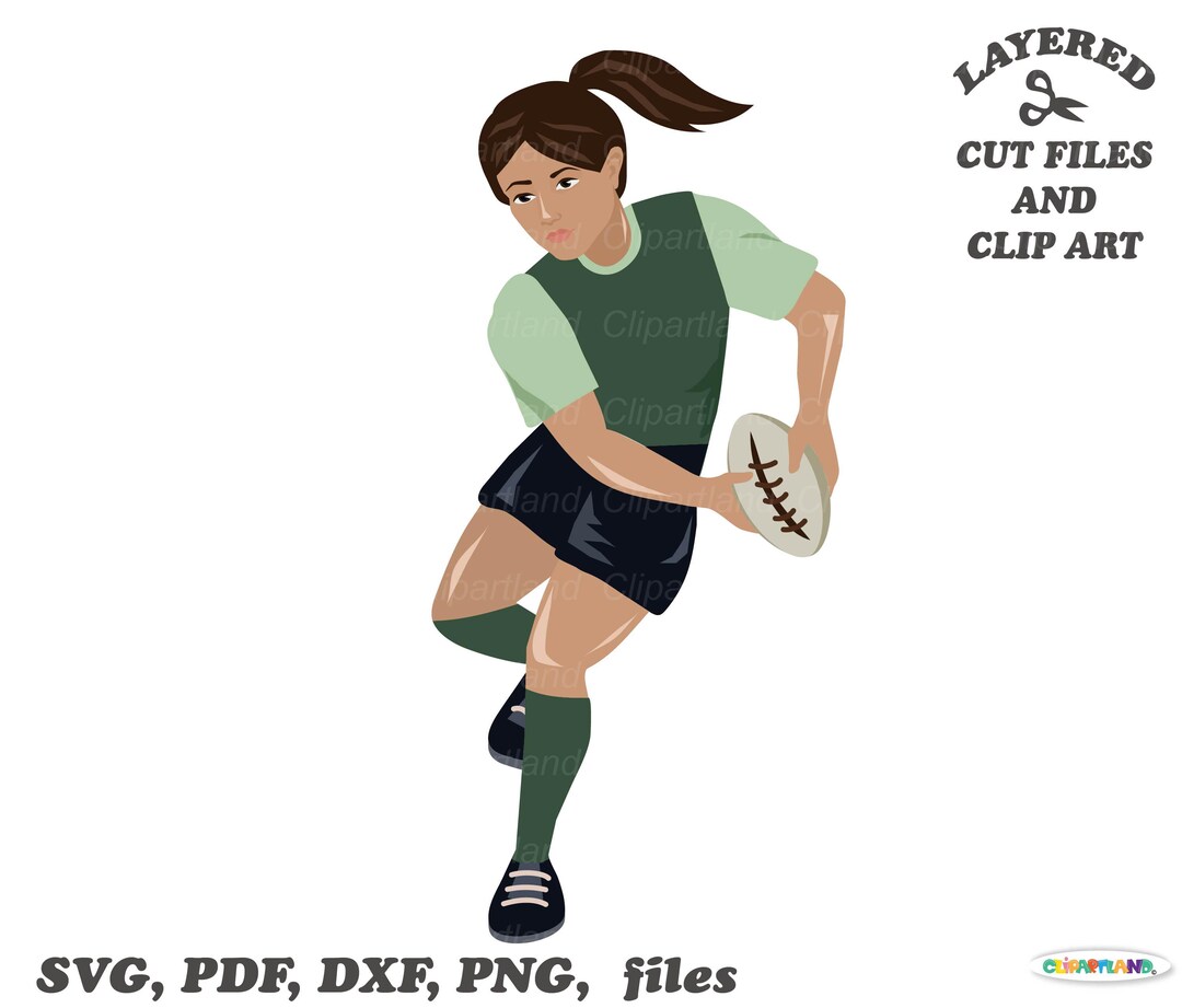INSTANT Download. Rugby Player Svg Cut File. Personal and Commercial ...