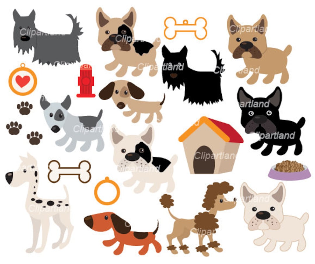 INSTANT Download. Dogs Clip Art. Cd_20. Personal and Commercial Use. - Etsy