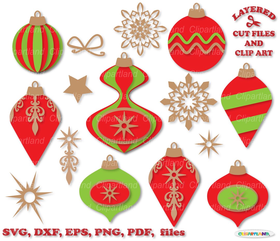 INSTANT Download. Christmas Decoration. Christmas Ornament Cut Files ...