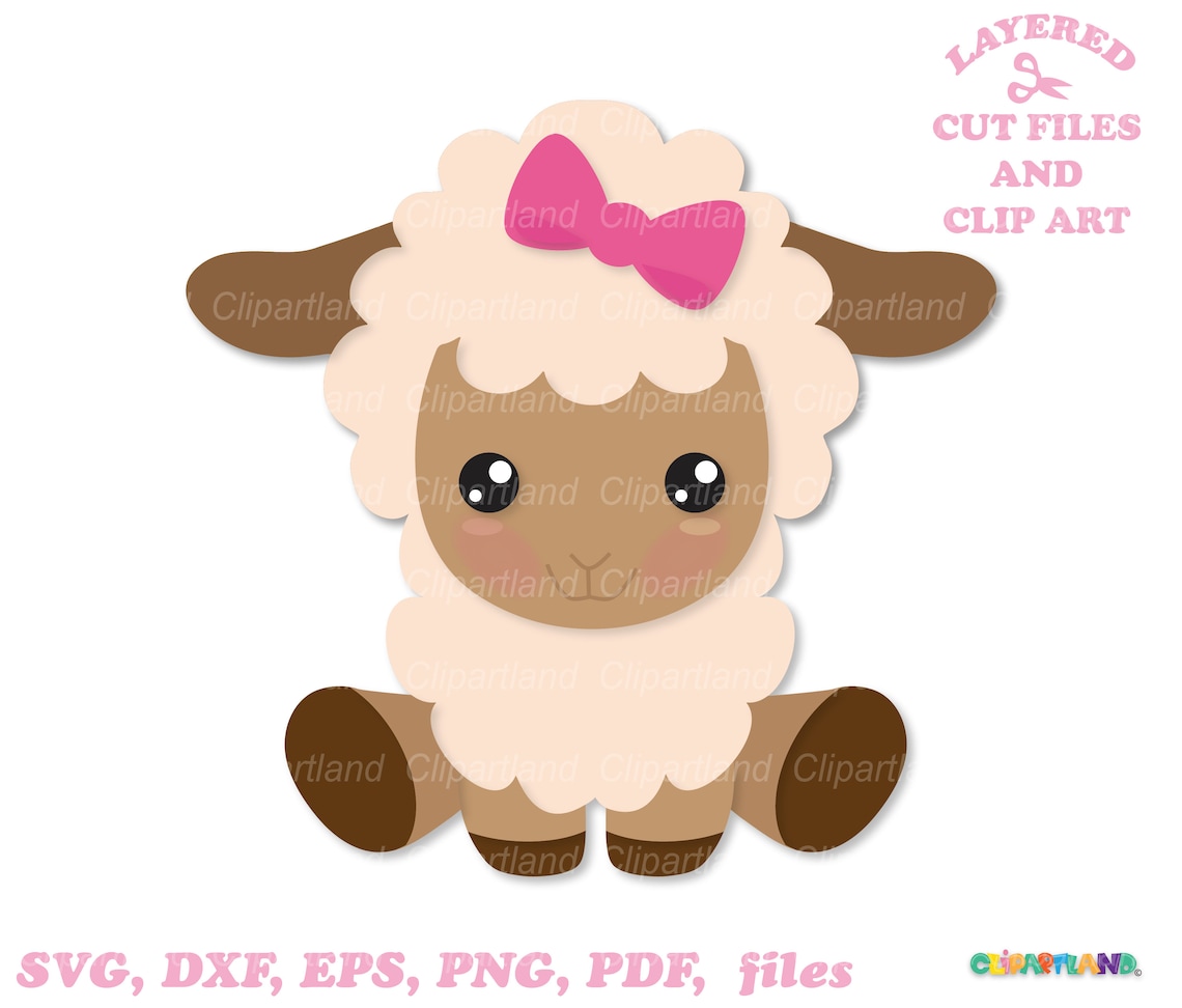 Cute Baby Sheep SVG Cut Files & Clipart (digital Download) - Etsy
