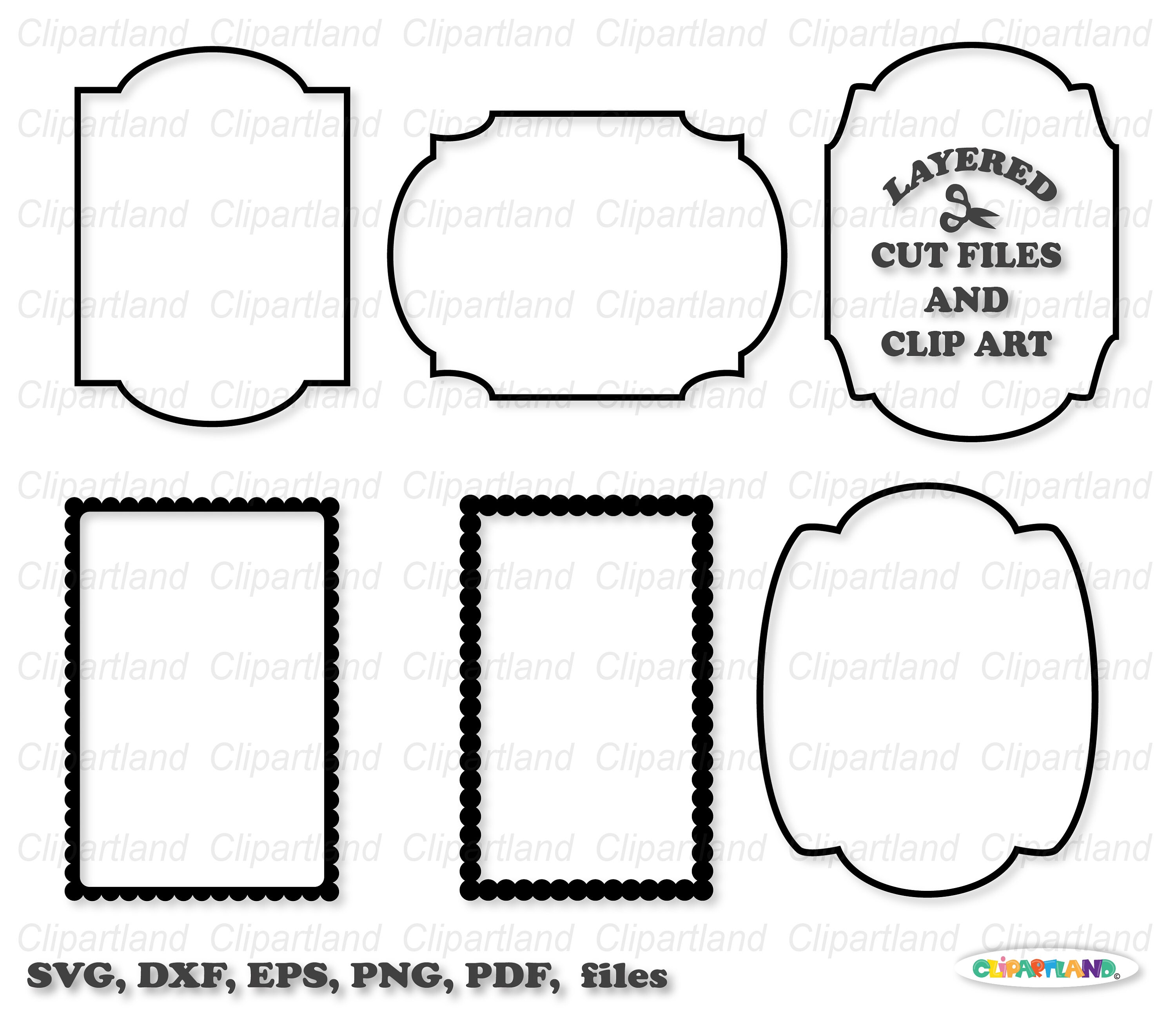 INSTANT Download. Frame Svg and Dxf Cut Files. Personal and - Etsy Canada