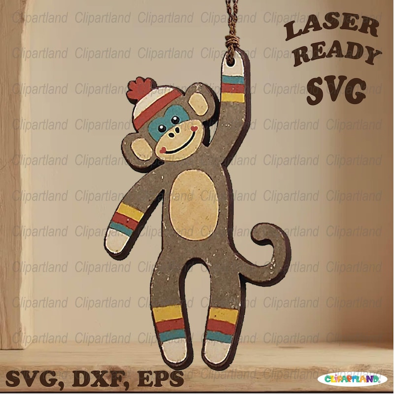 Sock Monkey Clip Art - Etsy