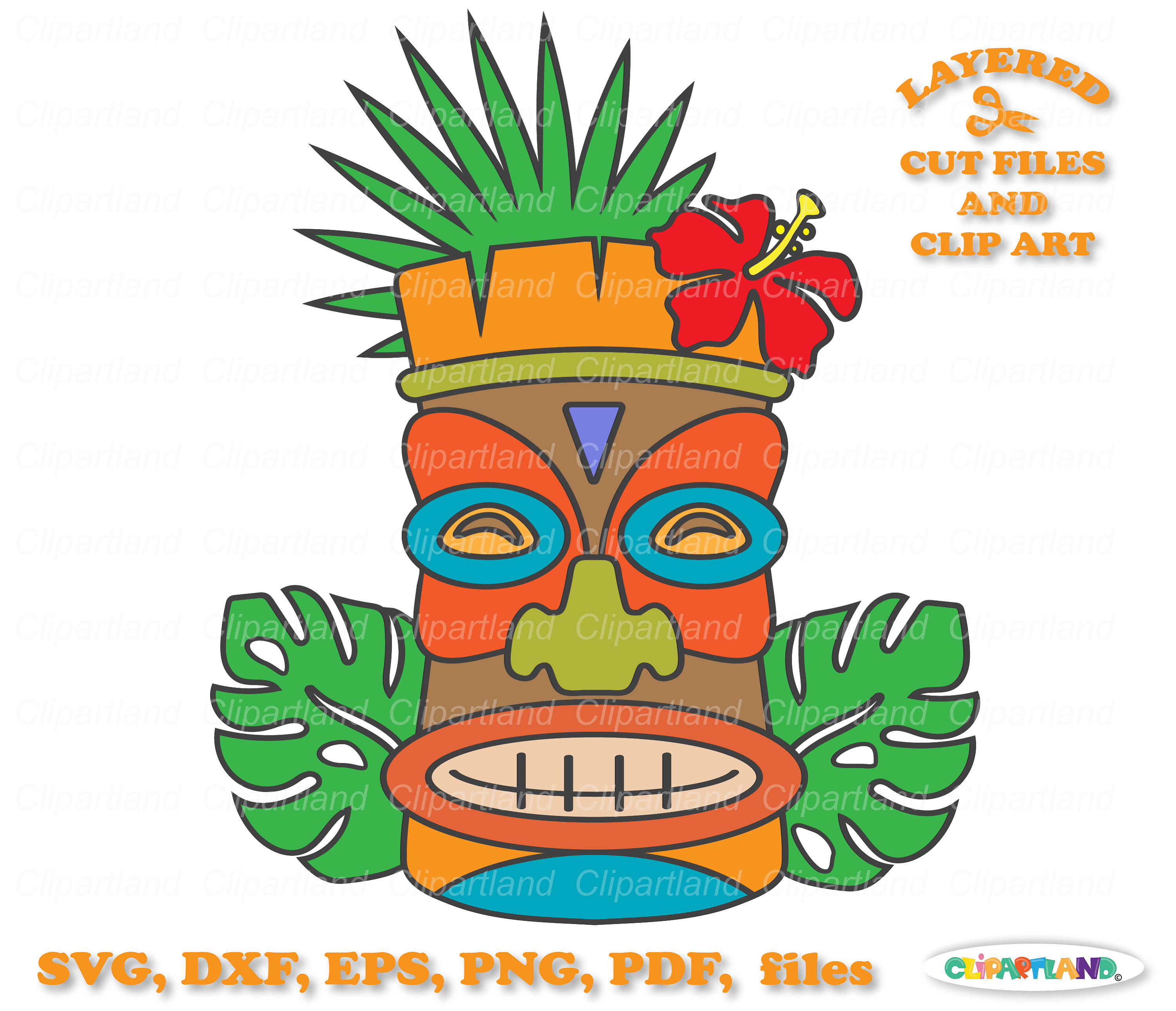 INSTANT Download. Tiki Mask Svg Cut File and Clip Art. - Etsy Australia
