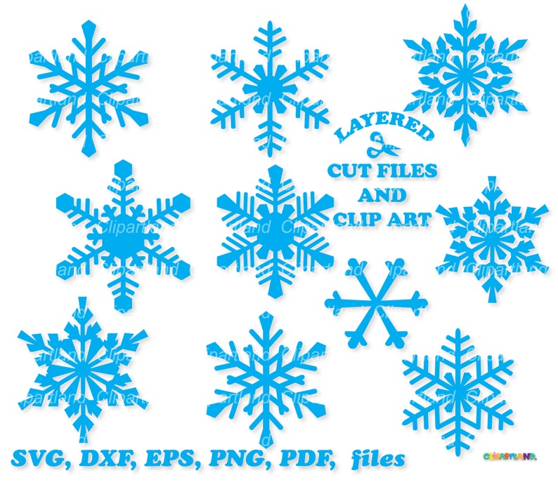 INSTANT Download. Snowflake Svg Cut Files. Personal and - Etsy
