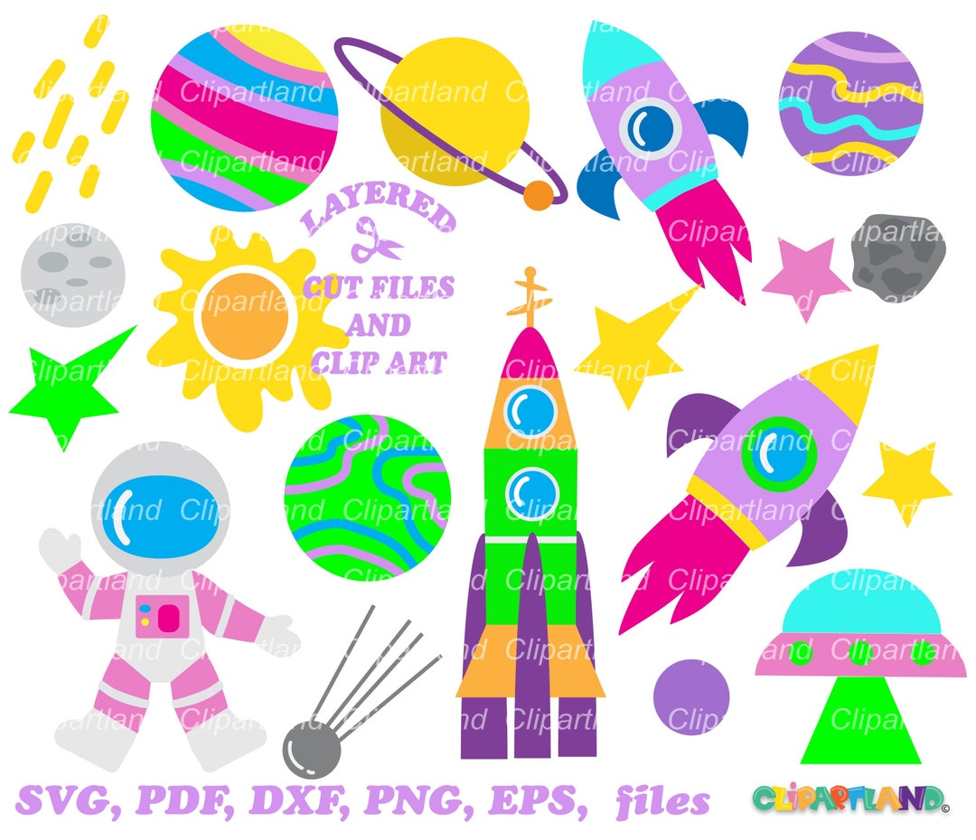 INSTANT Download. Space Svg Cut File and Clip Art. Commercial License ...