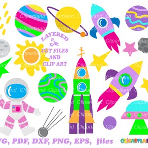 INSTANT Download. Space Svg Cut File and Clip Art. Commercial License ...