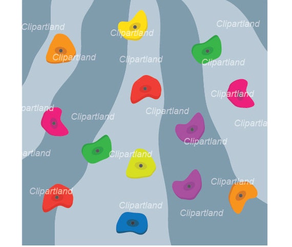Rock Wall Climbing Clip Art