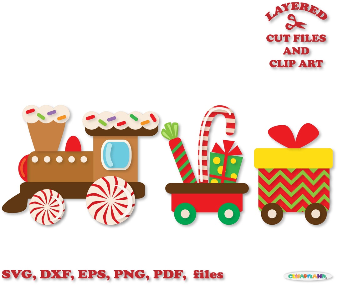 INSTANT Download. Gingerbread Train. Christmas Train Svg, Dxf Cut Files ...