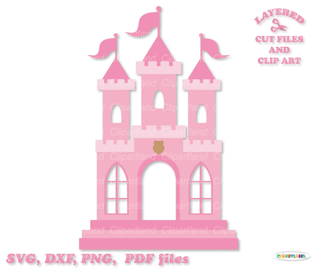 INSTANT Download. Medieval Pink Princess Castle Svg, Dxf Cut Files and ...
