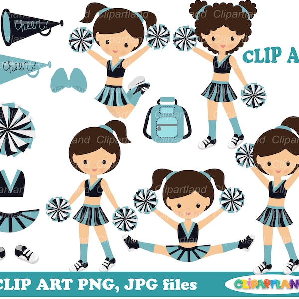Cheerleader Clip Art - Etsy