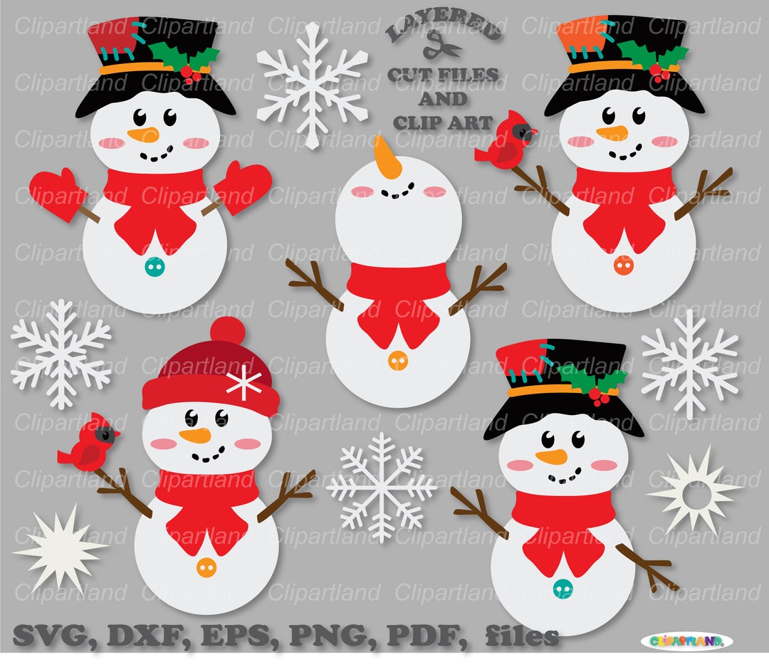 INSTANT Download. Cute Christmas Snowman Svg Cut Files. Personal and ...