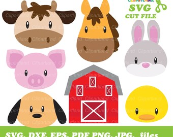 Animal Face Svg - Etsy UK