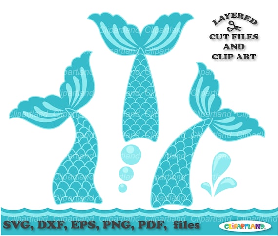 INSTANT Download. Mermaid Tail Svg Cut File and Clip Art. - Etsy