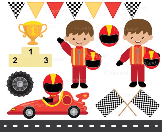 Kids Race Clip Art